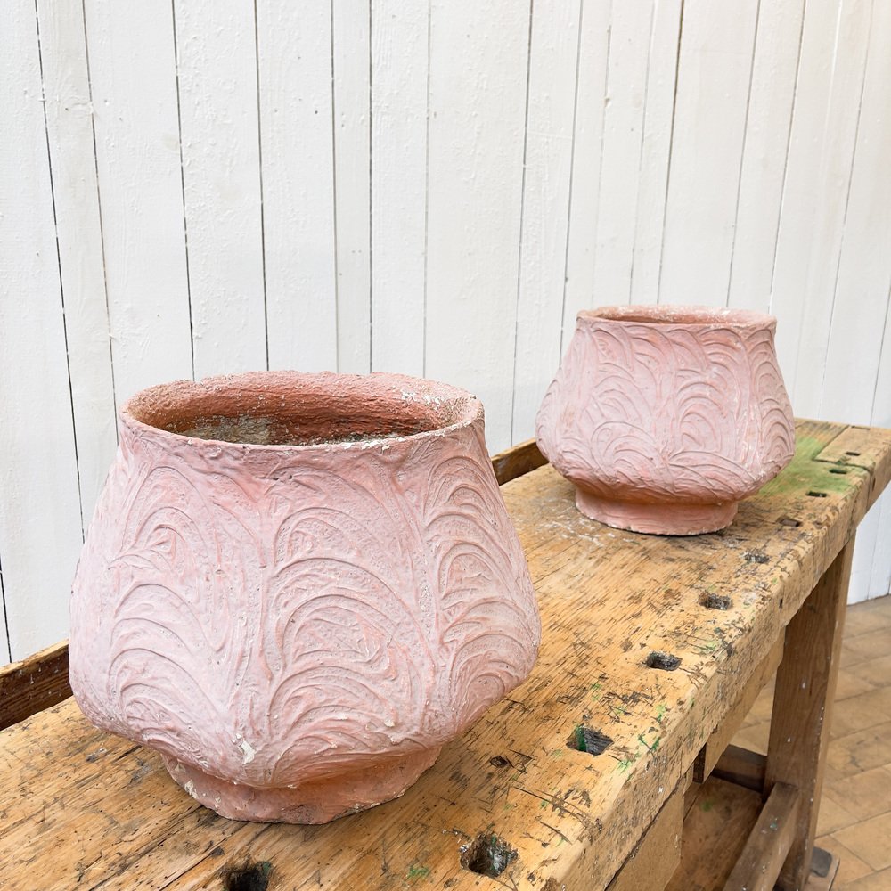 Cement Garden Jars, 1950s, Set of 2 for sale at Pamono