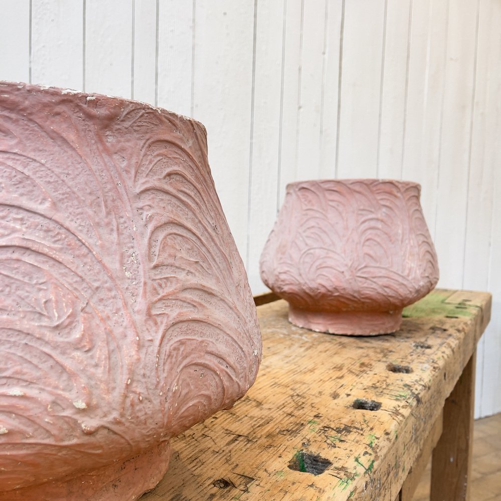 Cement Garden Jars, 1950s, Set of 2 for sale at Pamono