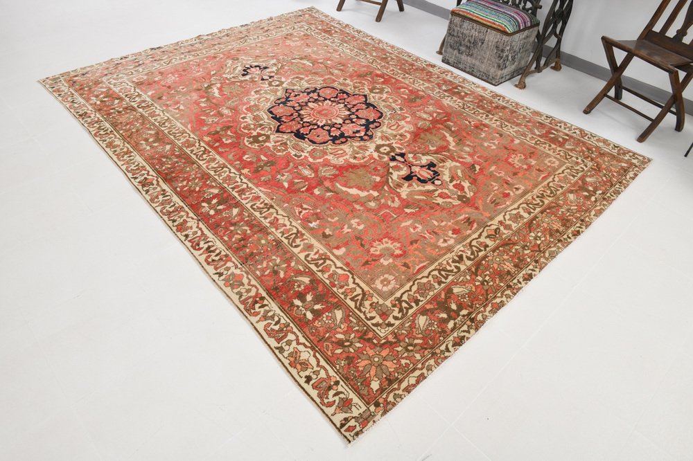 Large Vintage Handmade Rug for sale at Pamono