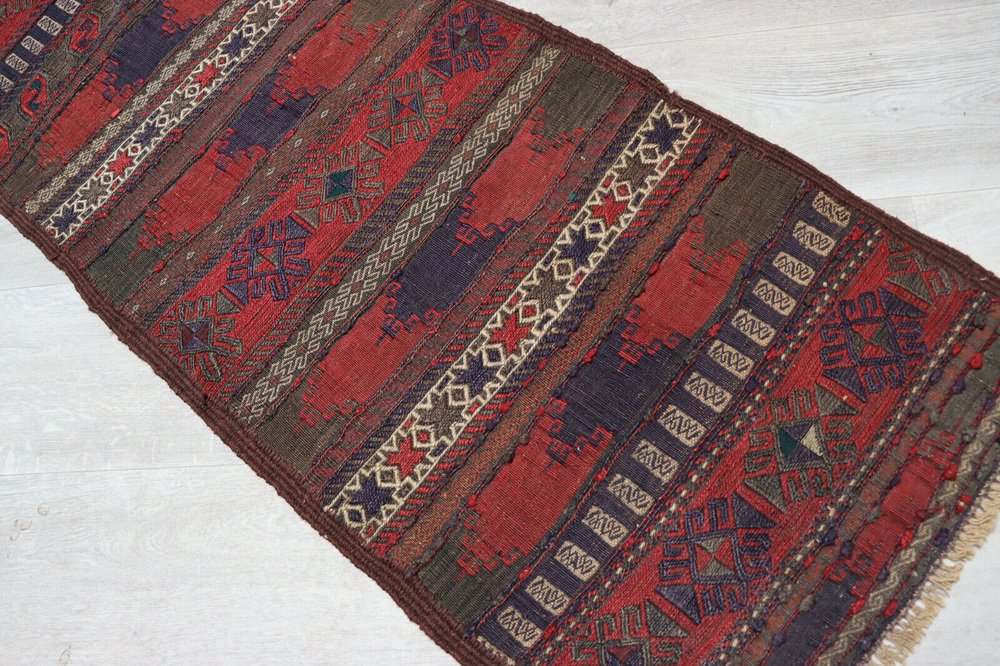 Afghan Oriental Nomadic Beloch Sumakh Kilim Runner Rug, 1920s for sale ...