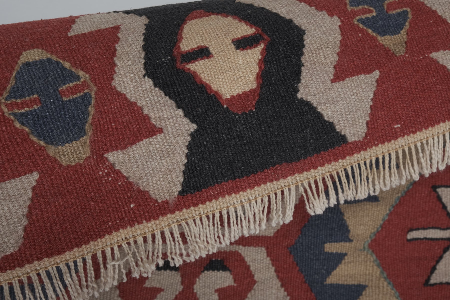 Vintage Turkish Geometrical Kilim Rug for sale at Pamono