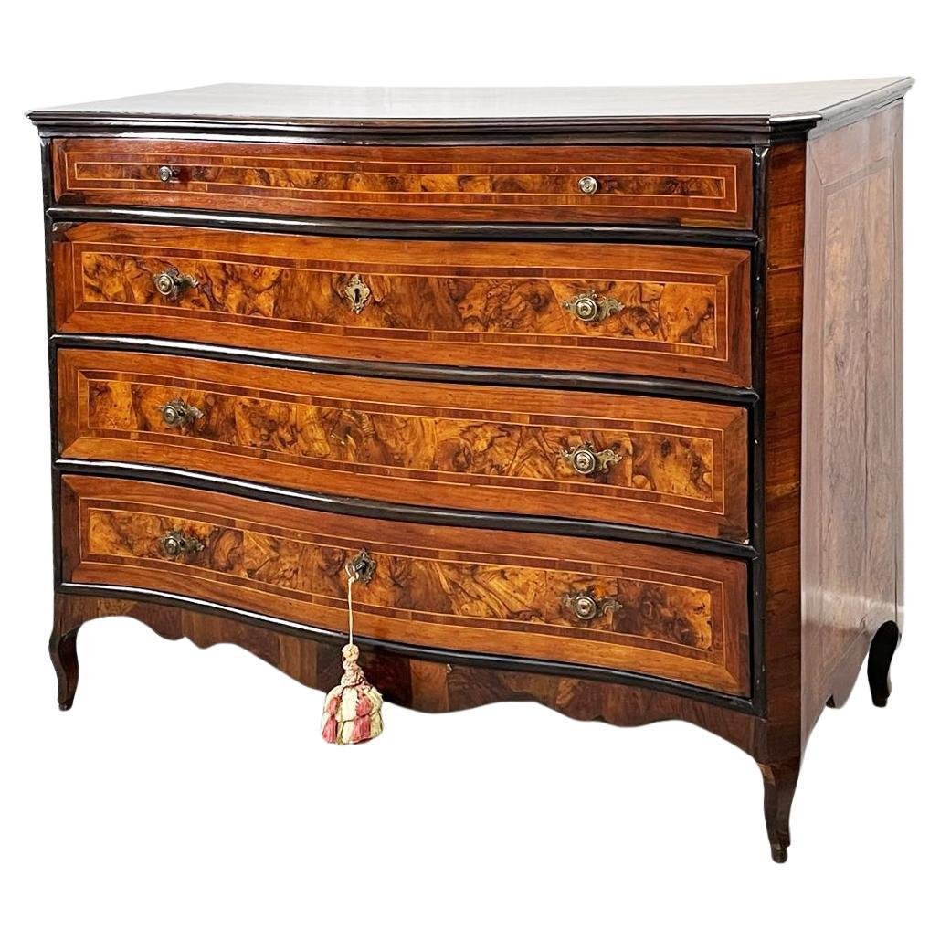 Italian Baroque Wood and Metal Chests of Drawers, 1730s for sale at Pamono