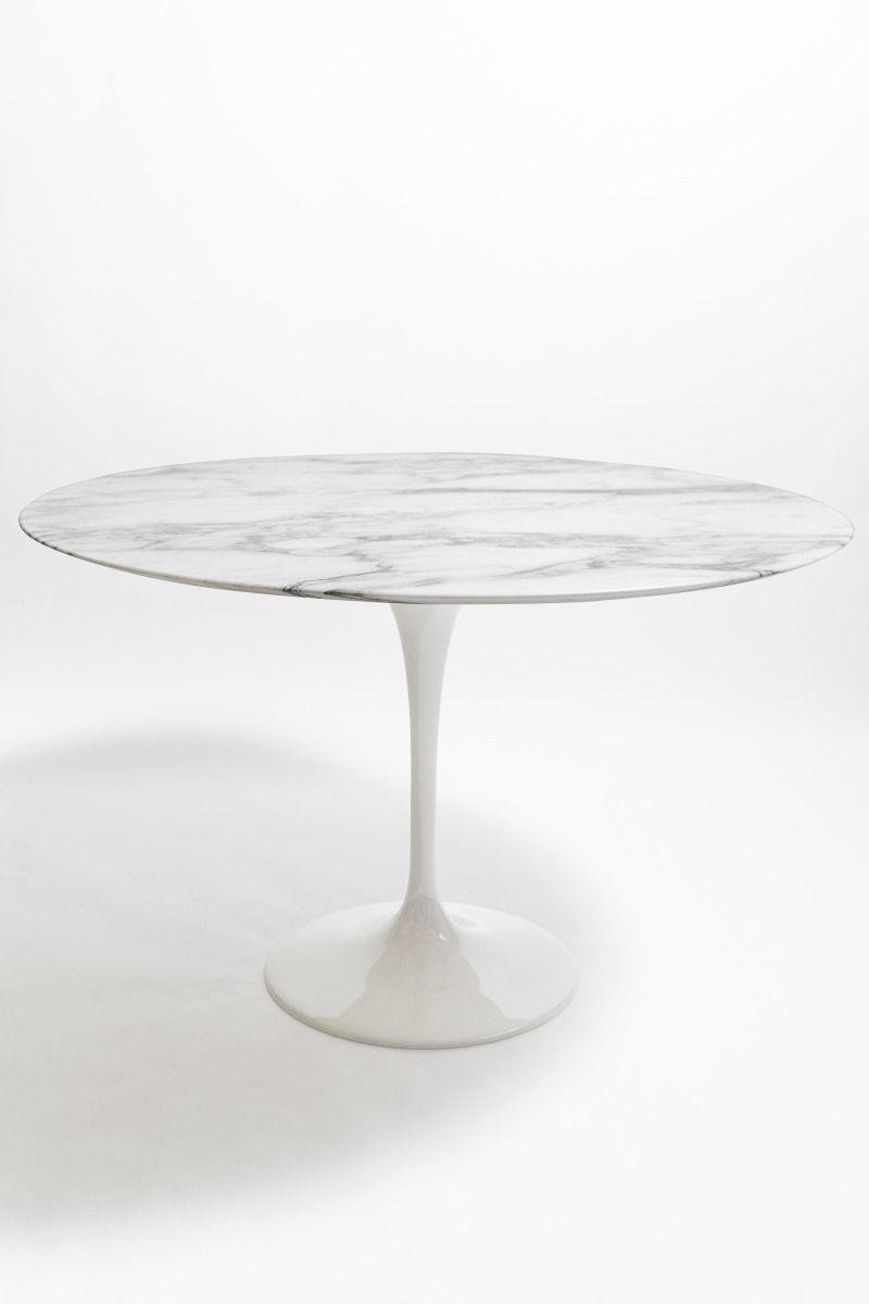 Tulip Dining Table in Arabesco Marble by Eero Saarinen for sale at Pamono