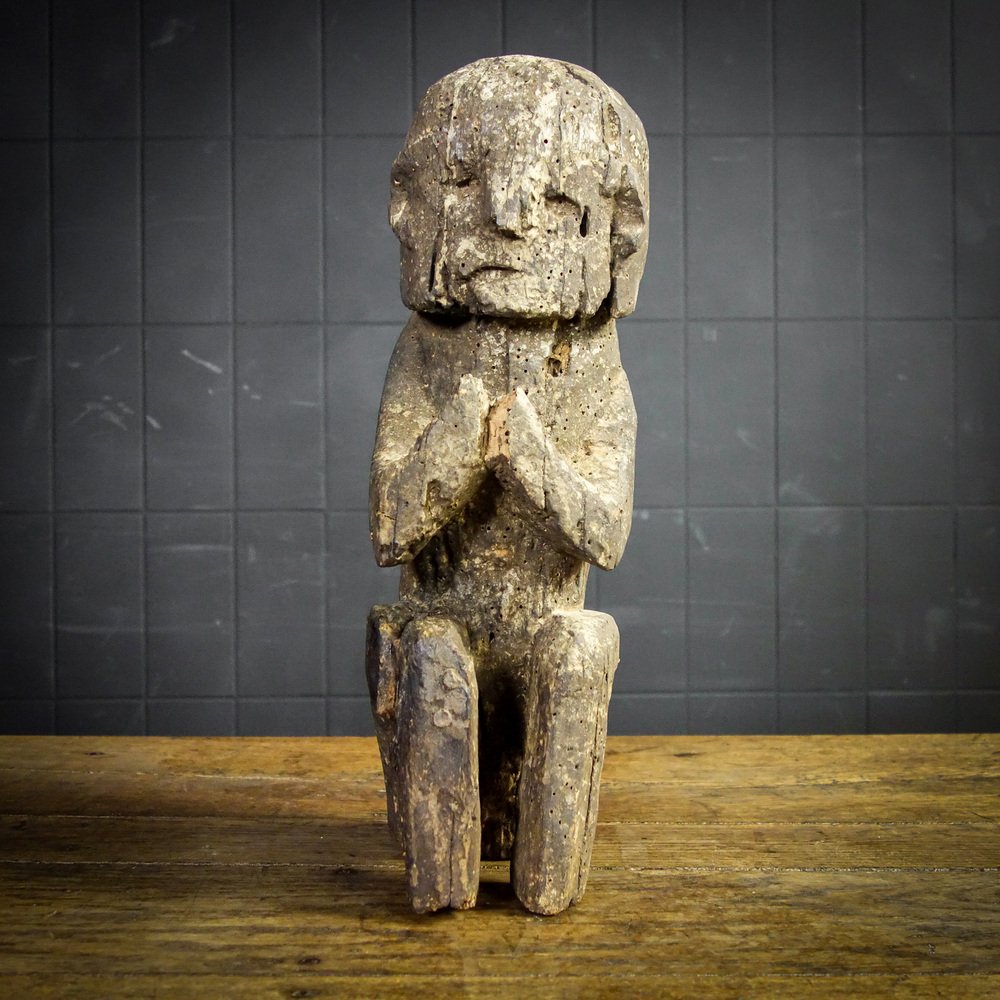 Antique Namasté Statue, Puthali Nepal for sale at Pamono