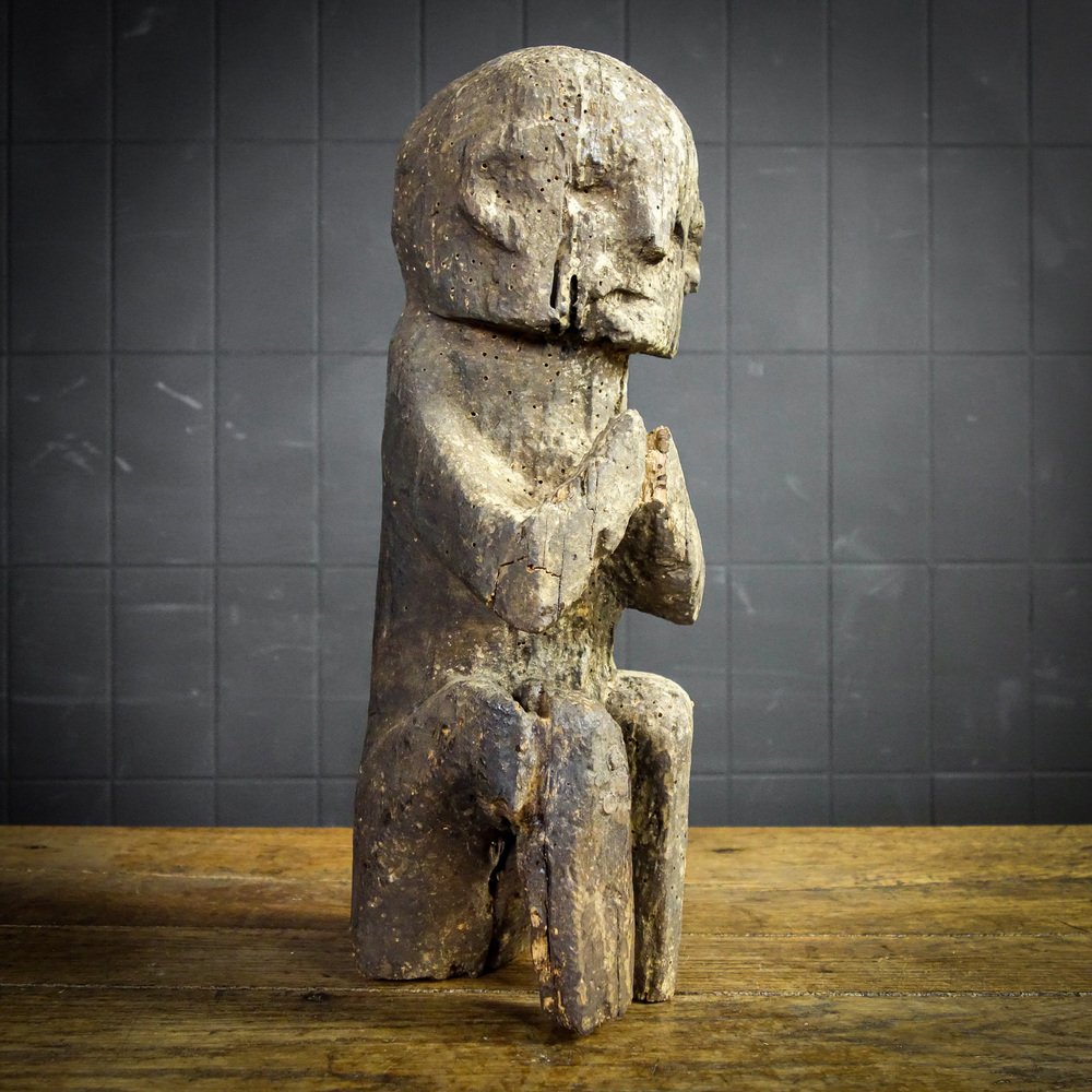 Antike Namasté Statue, Puthali Nepal bei Pamono kaufen