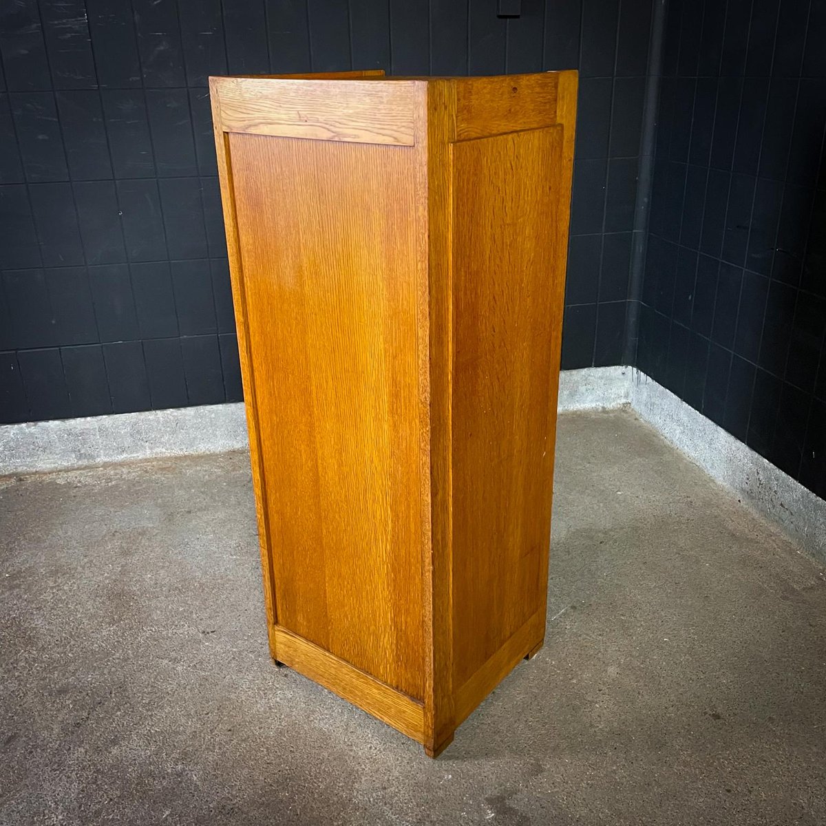 Art Deco Wooden Archive Roller Door Roller Shutter Cabinet, 1920s for ...