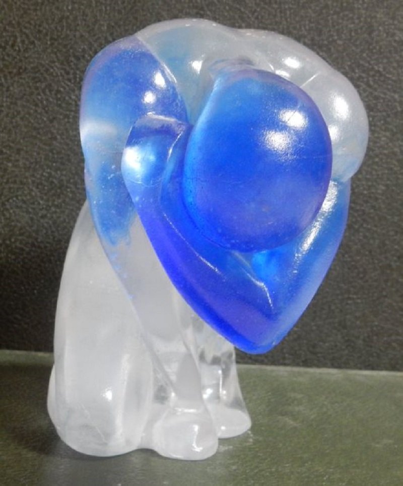 French Sculpture in Glass Paste for sale at Pamono