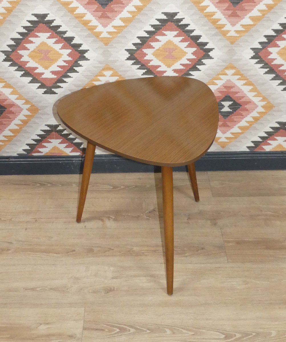 Resopal Teak Optik Cocktail Table, 1960s for sale at Pamono