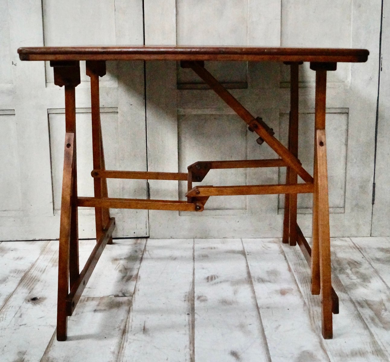Pine Campaign Field Table, 1900s for sale at Pamono