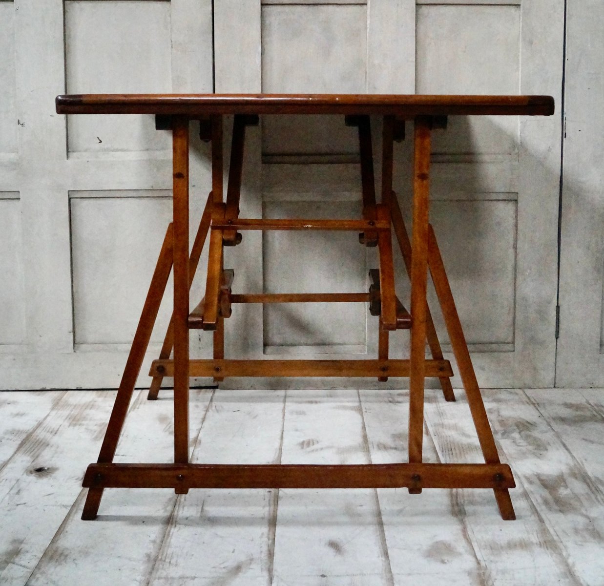 Pine Campaign Field Table, 1900s for sale at Pamono