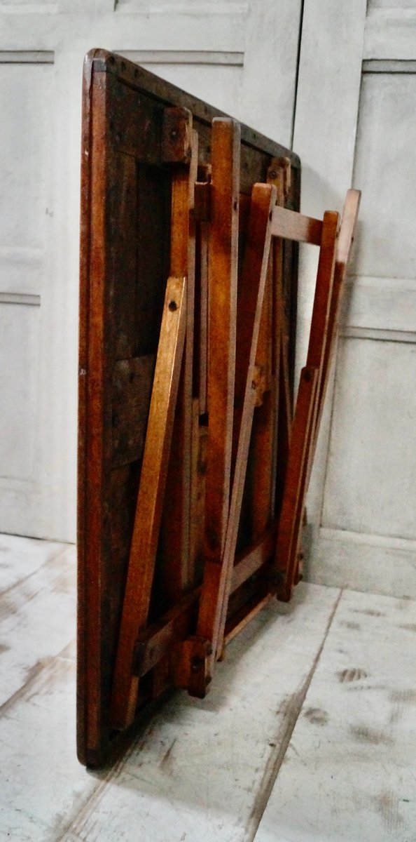 Pine Campaign Field Table, 1900s for sale at Pamono