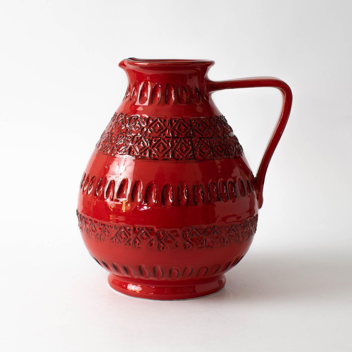 Vintage Rimini Red Ceramic Jug from Ceramiche Minerva, 1970s for sale ...