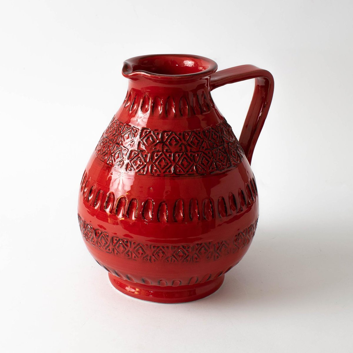 Vintage Rimini Red Ceramic Jug from Ceramiche Minerva, 1970s for sale ...