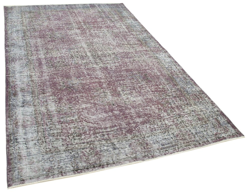 Purple Overdyed Wool Rug for sale at Pamono