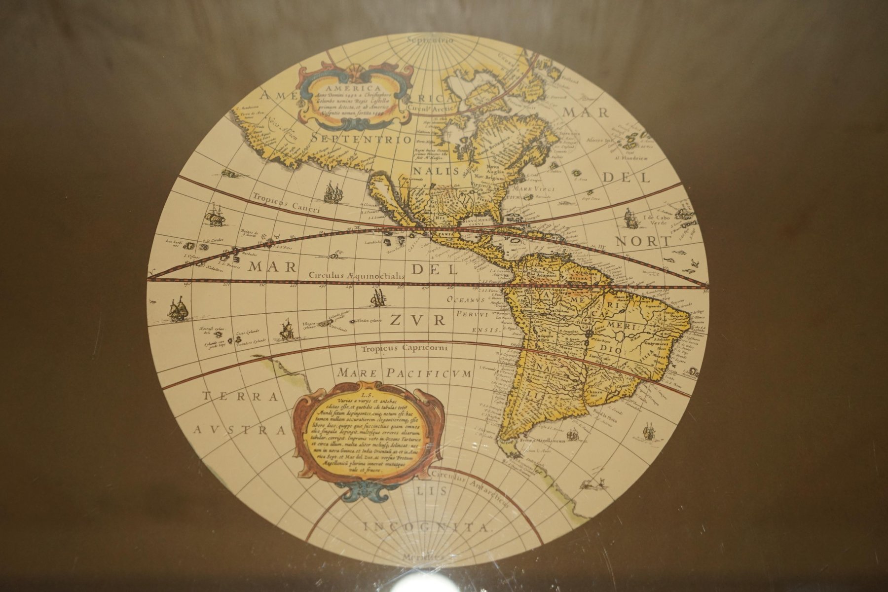 Vintage Military Campaign Nesting Tables with World Maps, Set of 3 for ...