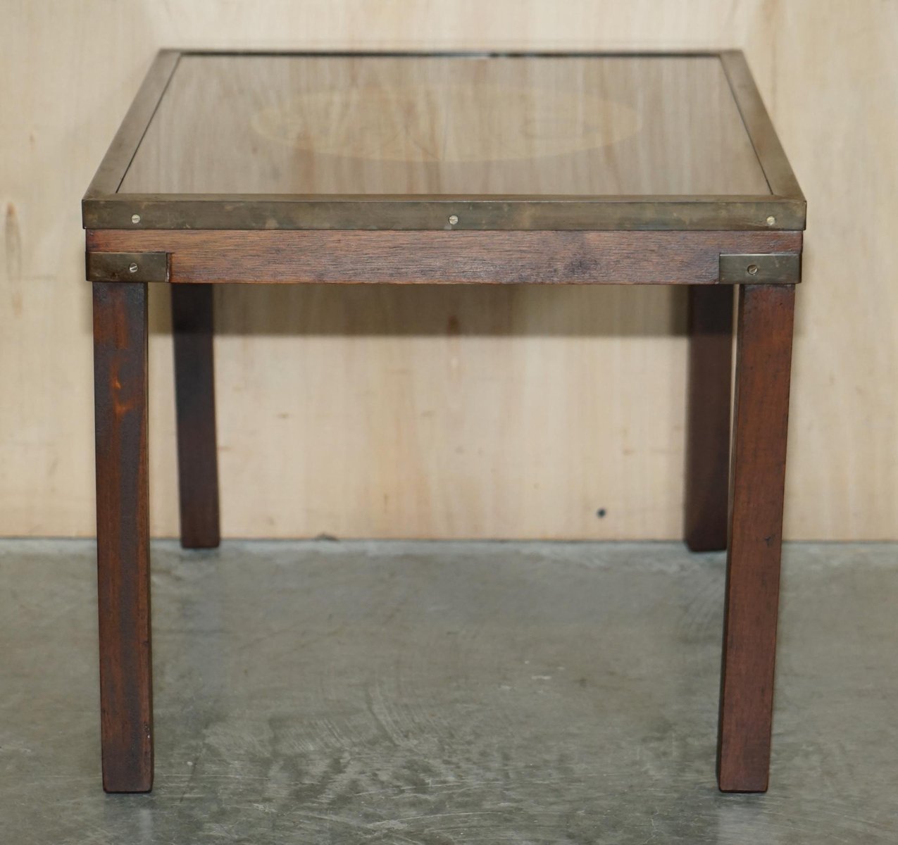 Vintage Military Campaign Nesting Tables with World Maps, Set of 3 for ...