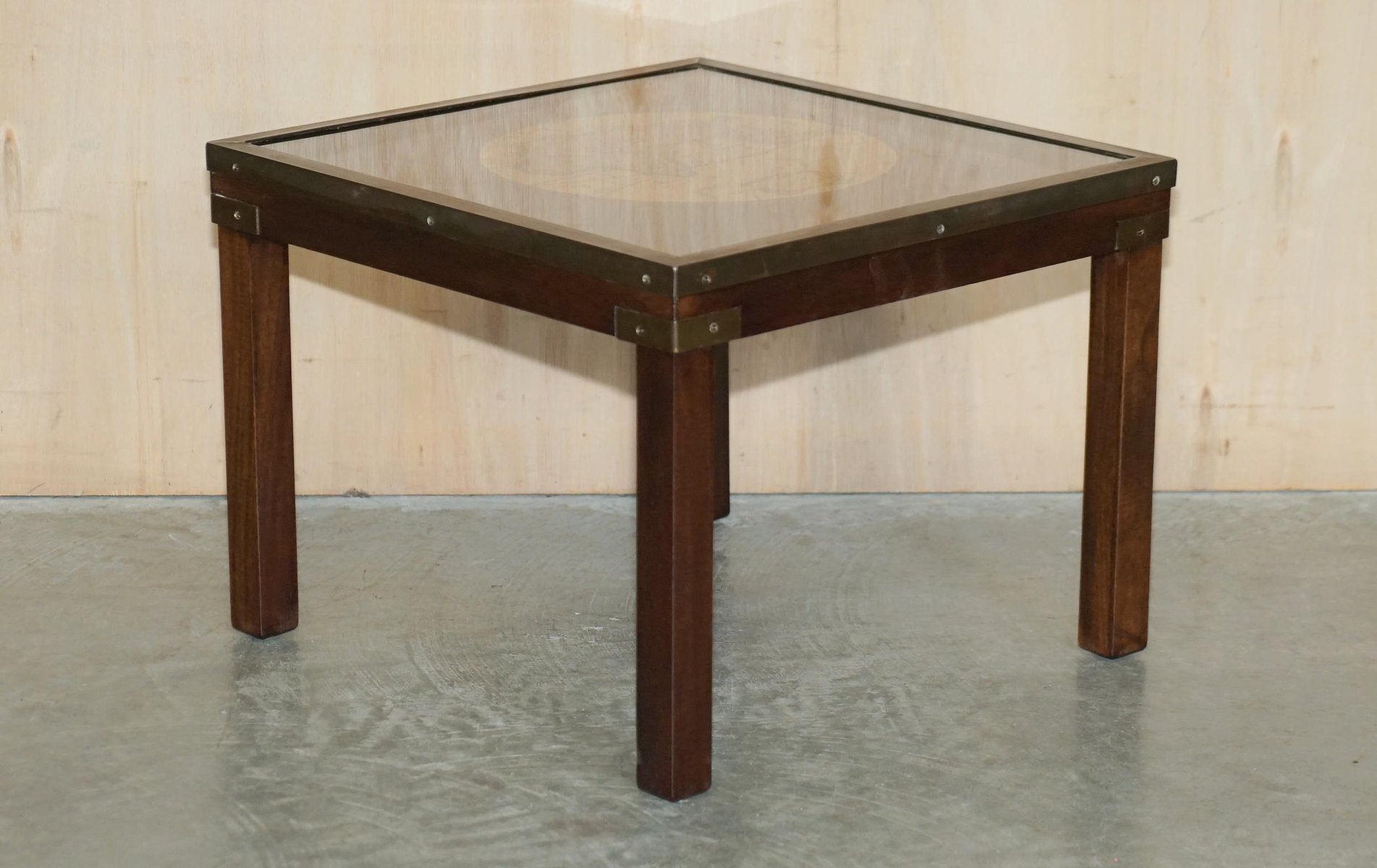 Vintage Military Campaign Nesting Tables with World Maps, Set of 3 for ...