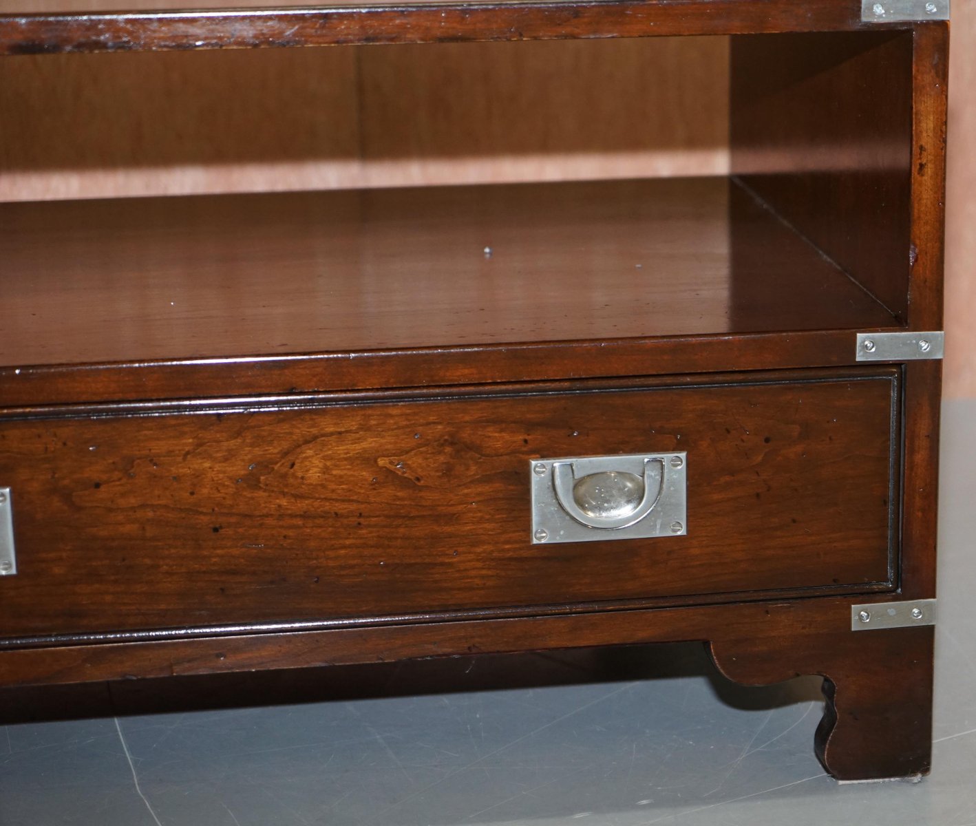 Military Campaign Television Stand with Drawers by Kennedy for Harrods ...