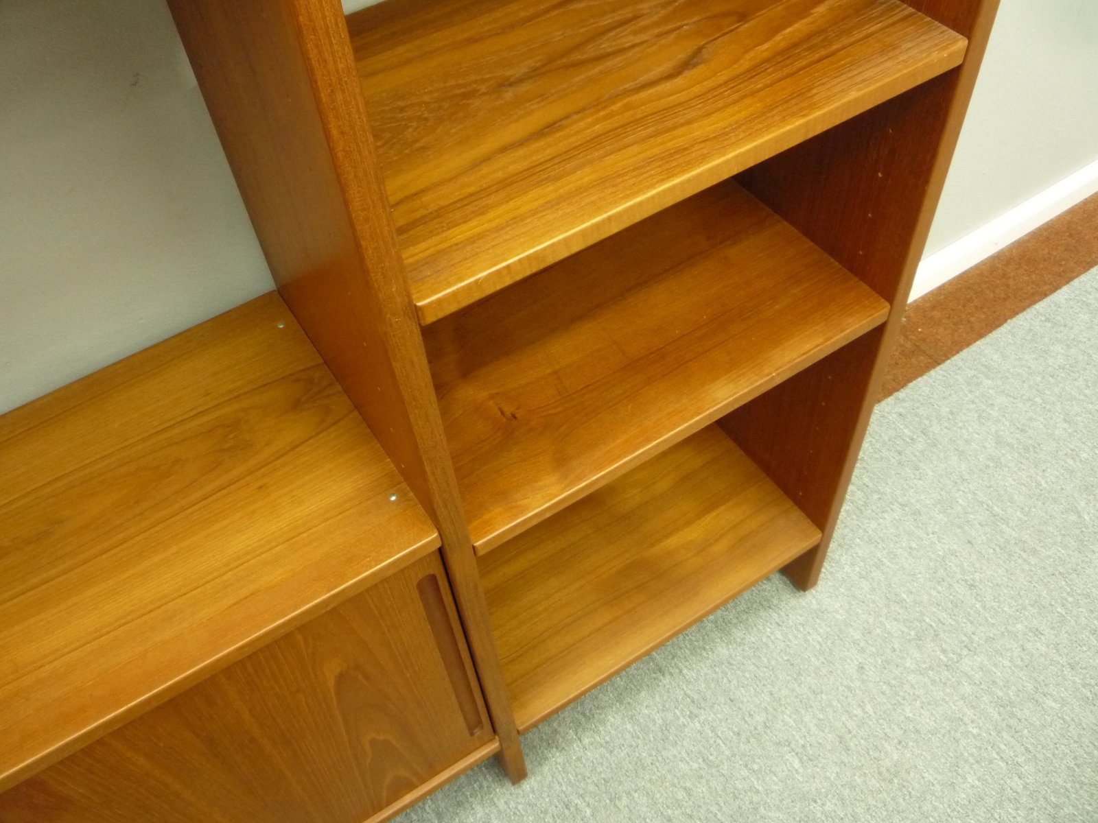 Danish Teak Wall Unit by Hans J. Wegner for Ry Møbler, 1960s for sale ...