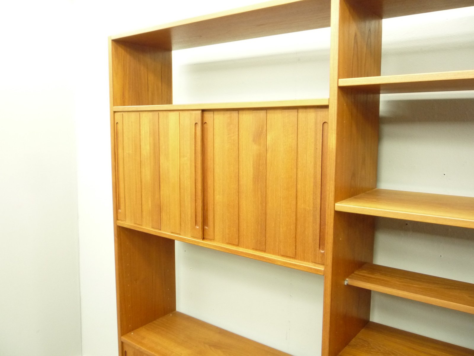 Danish Teak Wall Unit by Hans J. Wegner for Ry Møbler, 1960s for sale ...