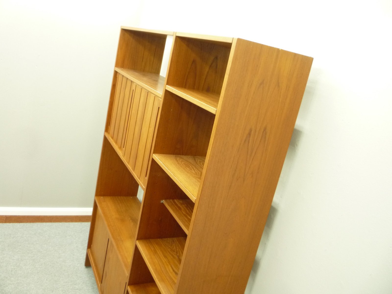 Danish Teak Wall Unit by Hans J. Wegner for Ry Møbler, 1960s for sale ...