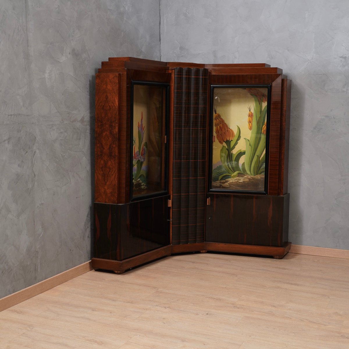 Art Deco Italian Corner Cupboards from Marcello Piacentini, 1940s for ...