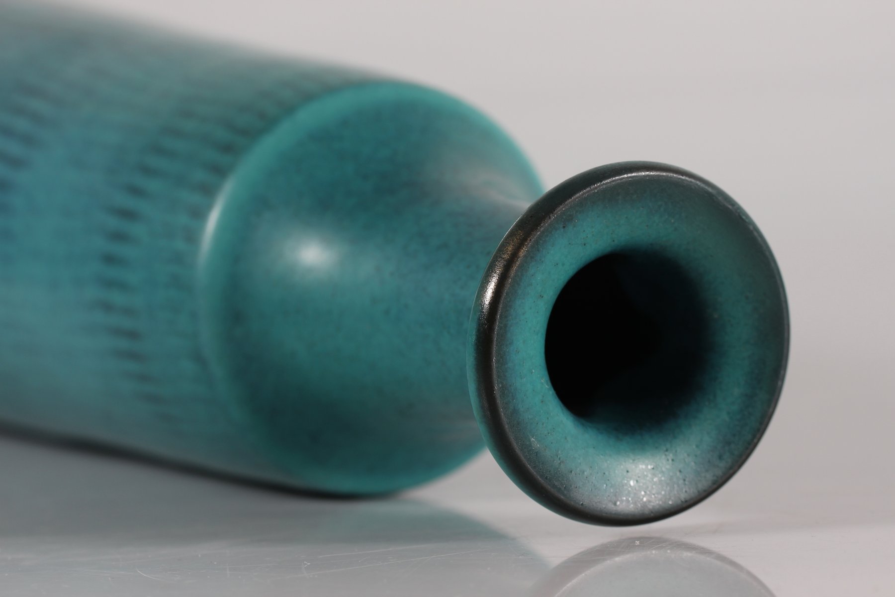 Modern Danish Turquoise Blue Ceramic Vase by Gunnar Nylund for Nymølle ...