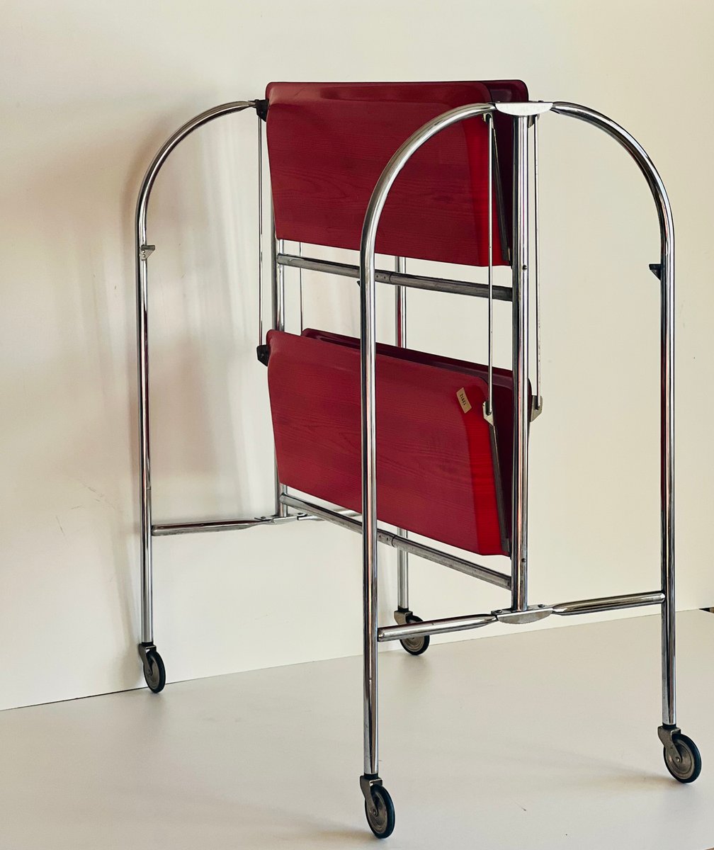 Klappbarer Mid-Century Dinette Servierwagen, 1950er bei Pamono kaufen