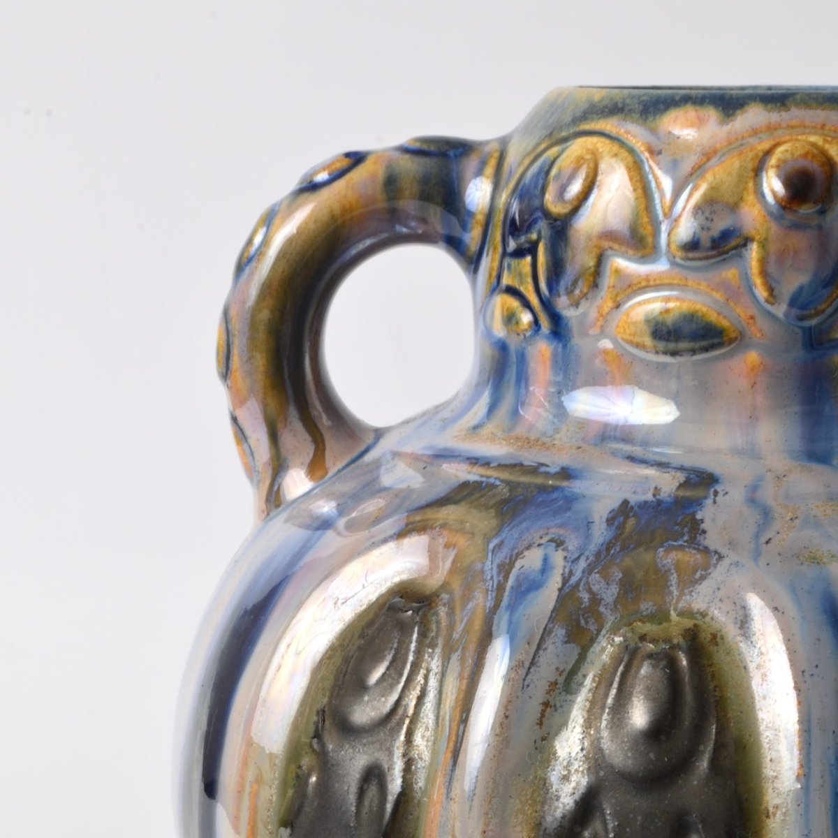 Art Deco Drip Glaze Vase by Ditmar Urbach, 1920s for sale at Pamono