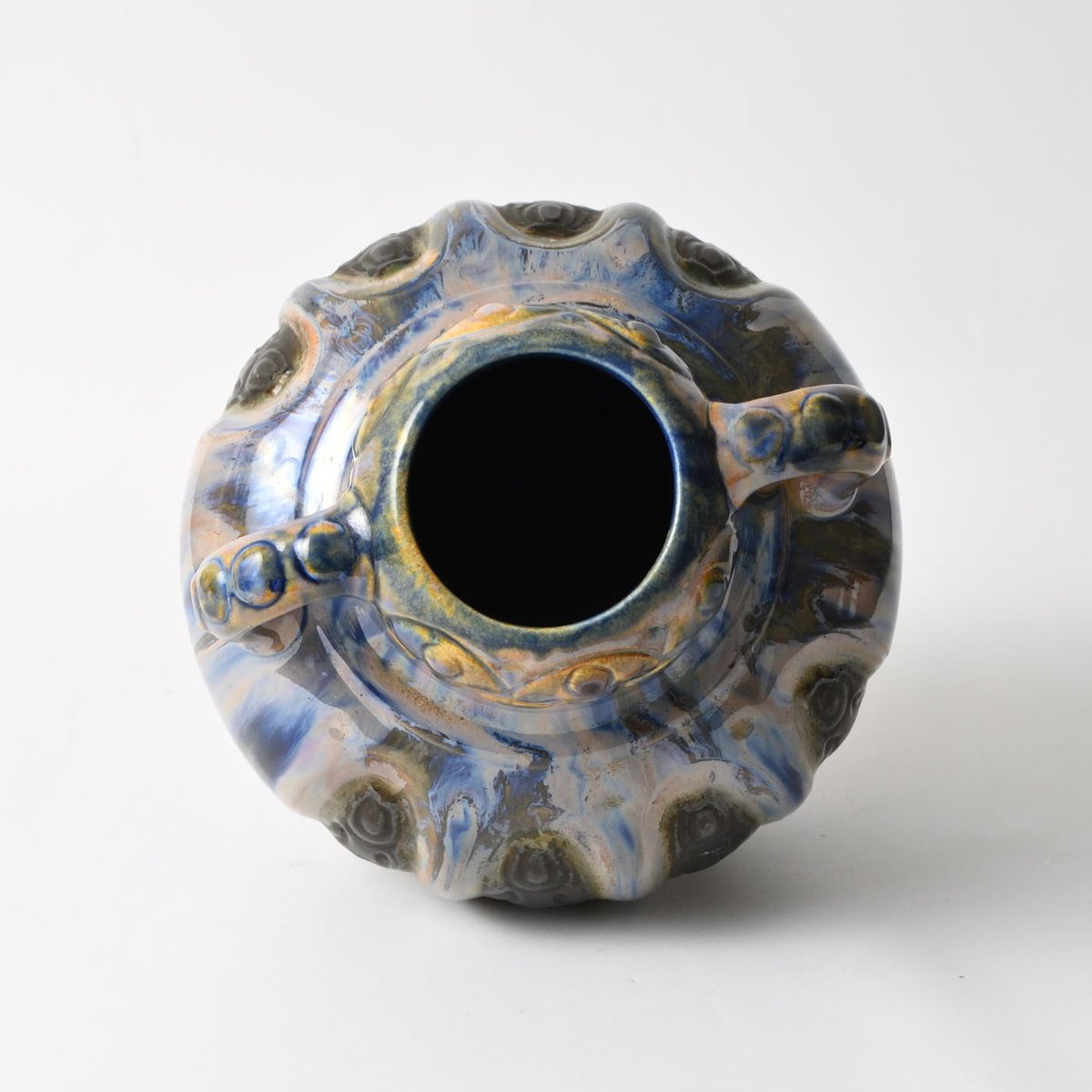 Art Deco Drip Glaze Vase by Ditmar Urbach, 1920s for sale at Pamono