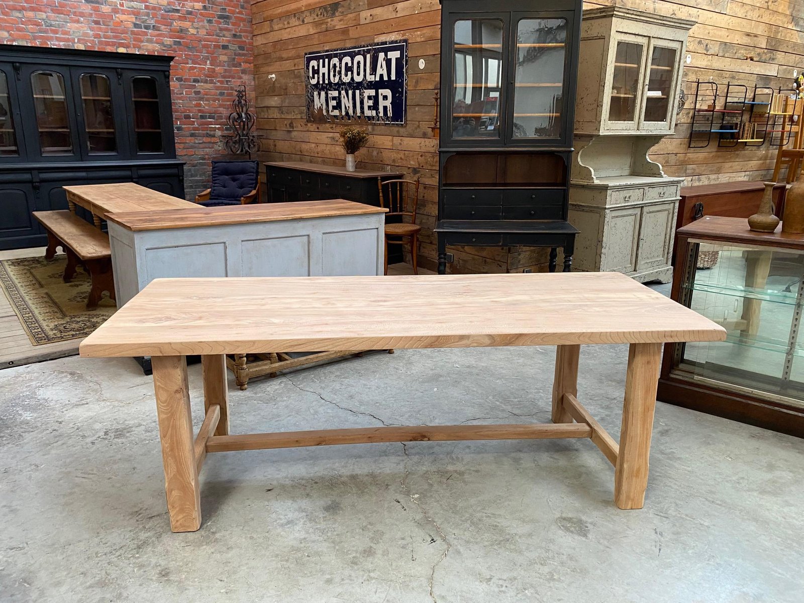 Elm Farmhouse Table, 1960s for sale at Pamono