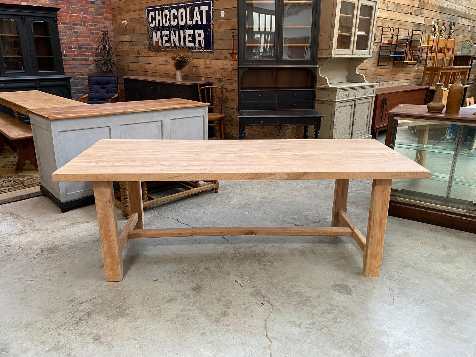 Elm Farmhouse Table, 1960s for sale at Pamono