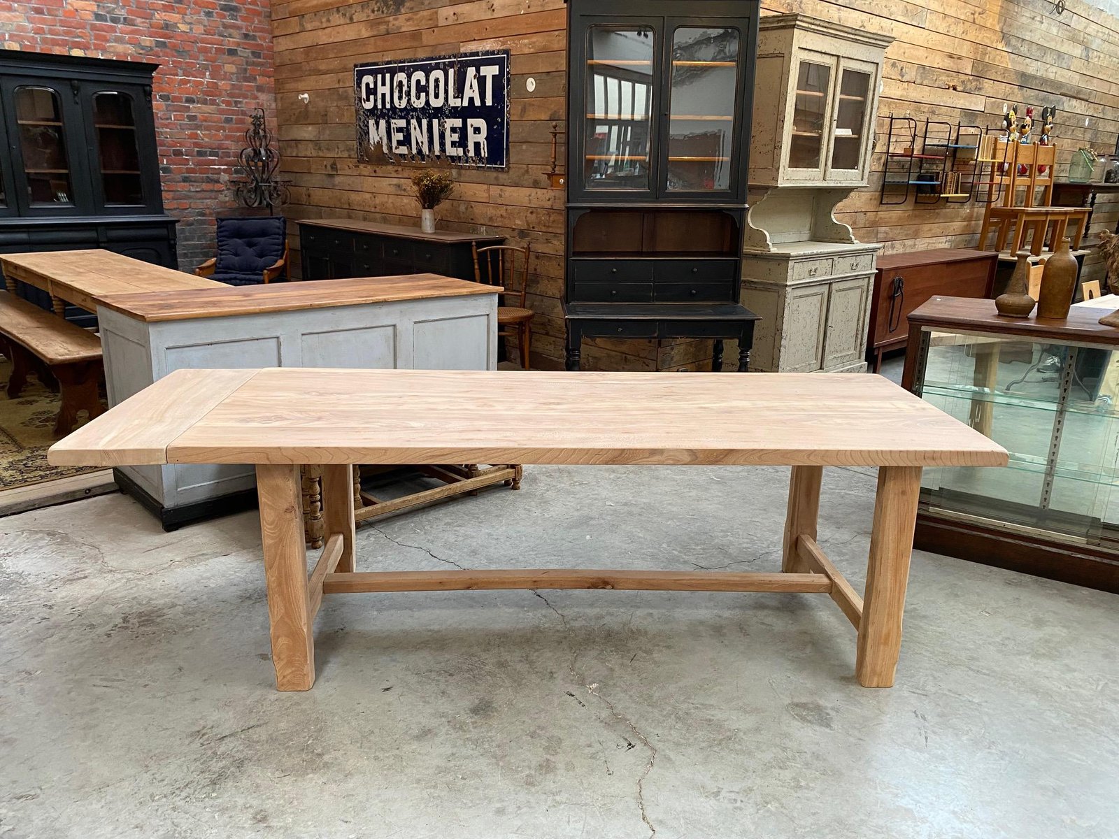 Elm Farmhouse Table, 1960s for sale at Pamono