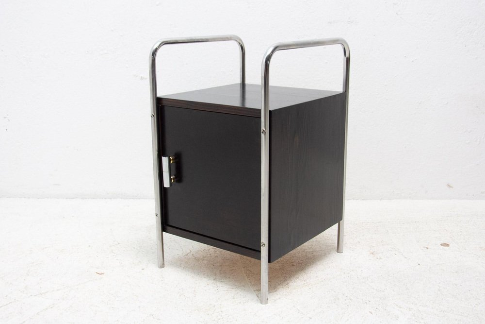 Bauhaus Chrome Bedside Table attributed to Robert Slezak, 1930´s ...