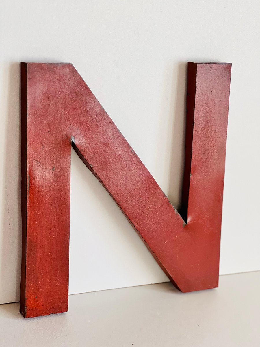 Industrial On Letter Sign, Set of 2 for sale at Pamono