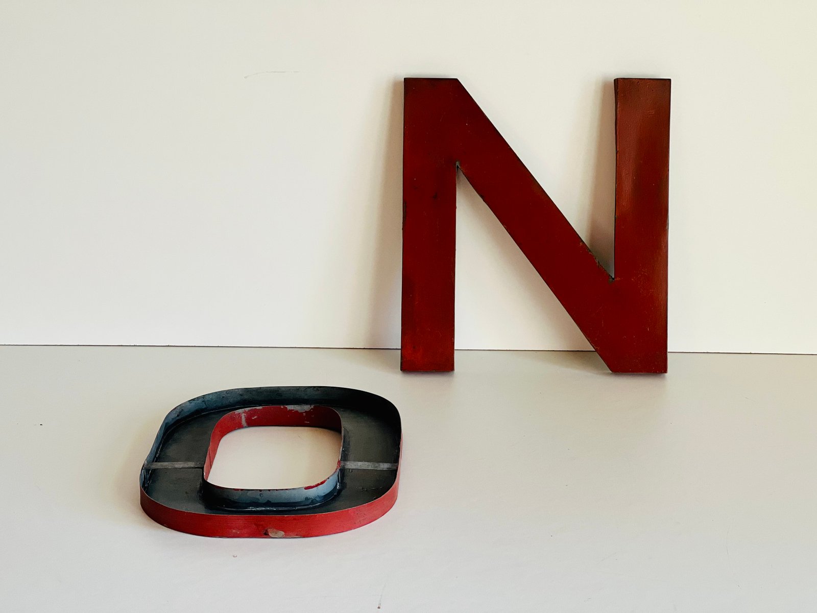 Industrial On Letter Sign, Set of 2 for sale at Pamono