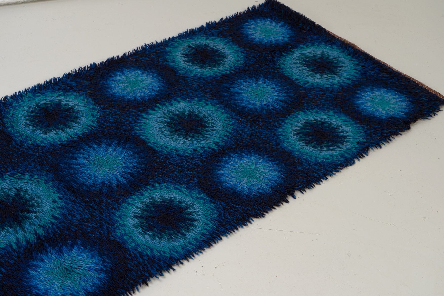 Pop Art Rya Runner Rugs, 1970s, Set of 2 for sale at Pamono