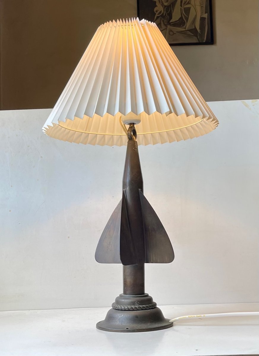 Maritime Brass Log Spinner Converted to Table Lamp from T. W. Walker ...