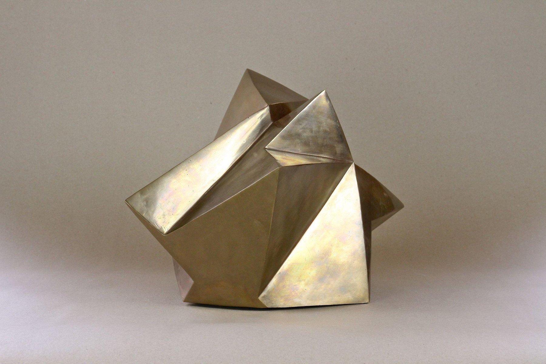 Modern Bronze Crystal Sculpture by M. Treml, Austria, 2019 for sale at ...