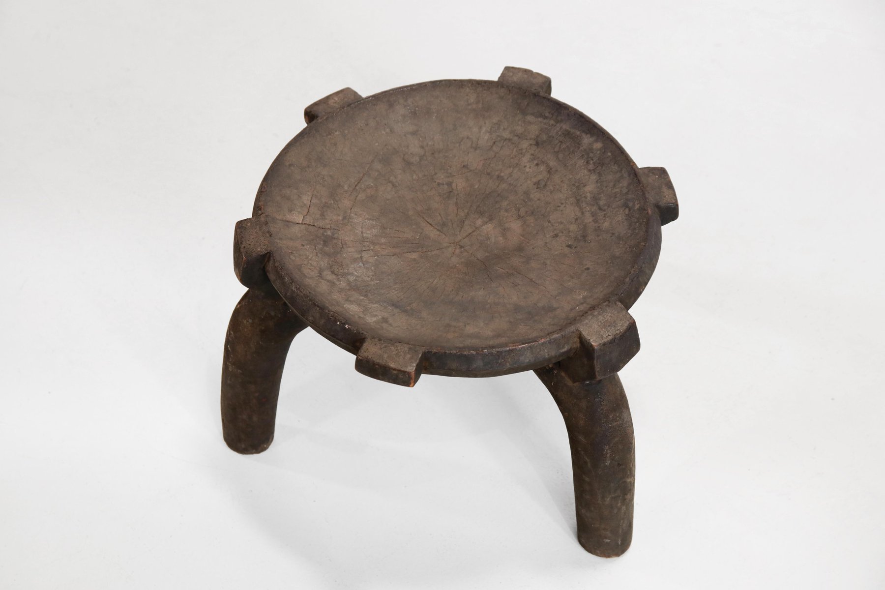 Antiker afrikanischer Hocker, Tansania bei Pamono kaufen