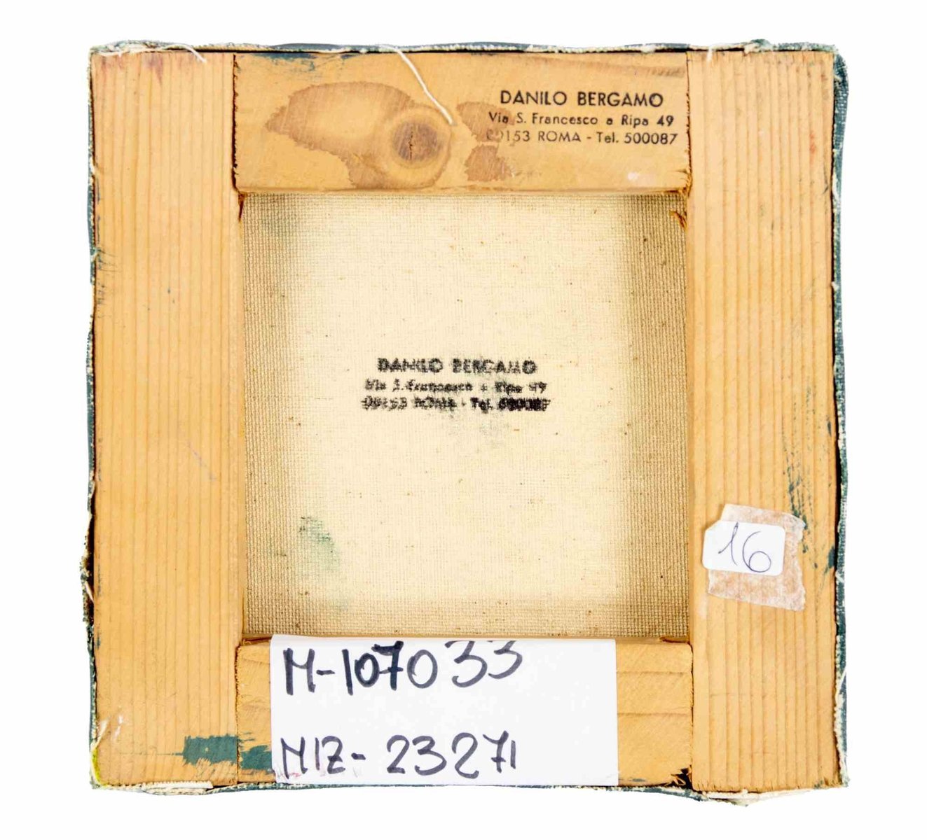 Danilo Bergamo, Man, Original Oil on Canvas, 1970s for sale at Pamono