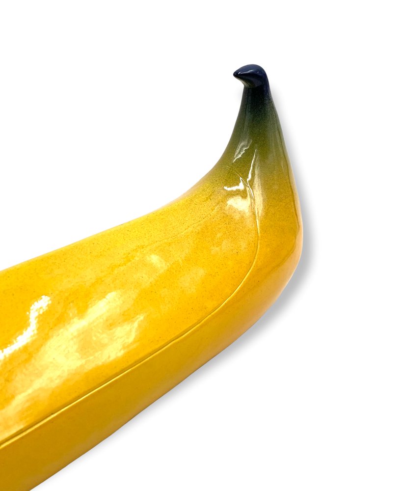 Yellow Ceramic Banana Sculpture from Zanolli Nove Italy, 1970s for sale ...
