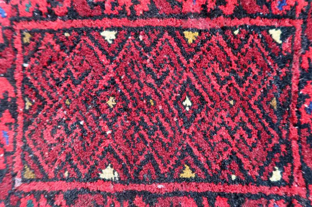 Vintage Afghan Handmade Ersari Mat, 1970s for sale at Pamono