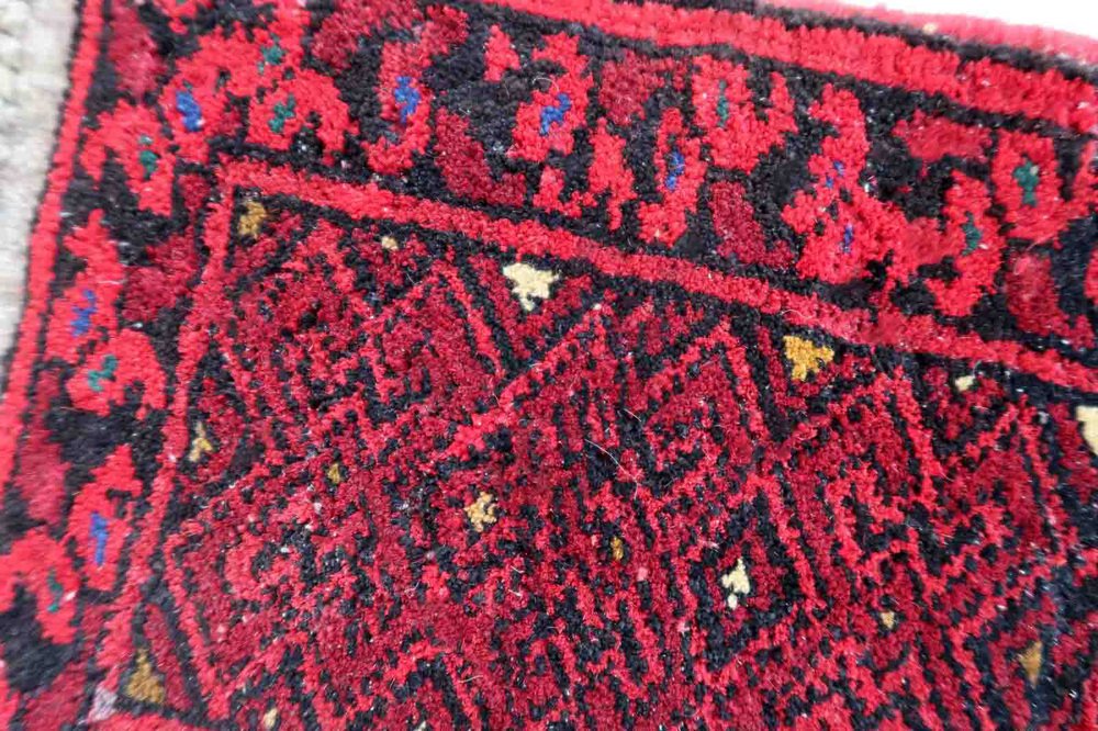 Vintage Afghan Handmade Ersari Mat, 1970s for sale at Pamono