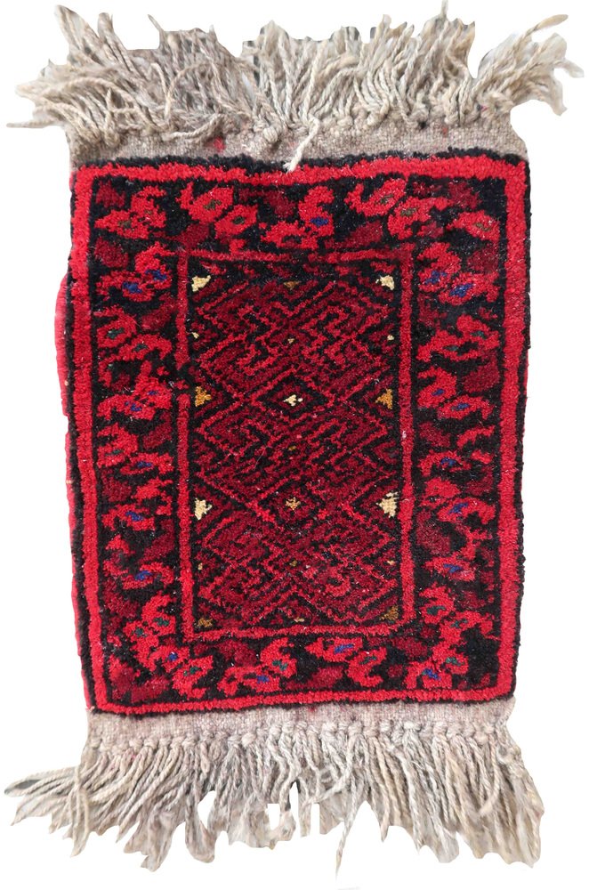 Vintage Afghan Handmade Ersari Mat, 1970s for sale at Pamono
