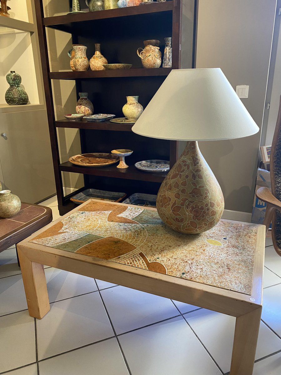 Ceramic Coffee Table from Bernard Buffat for sale at Pamono