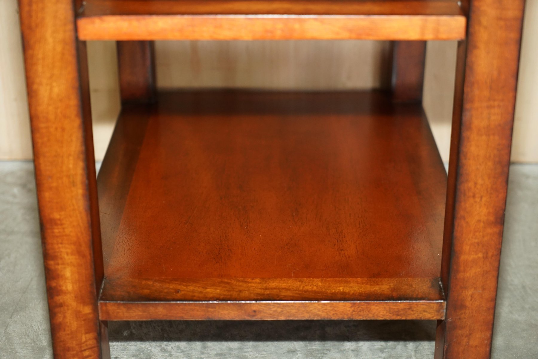 Military Campaign Side Table with Single Drawer for sale at Pamono