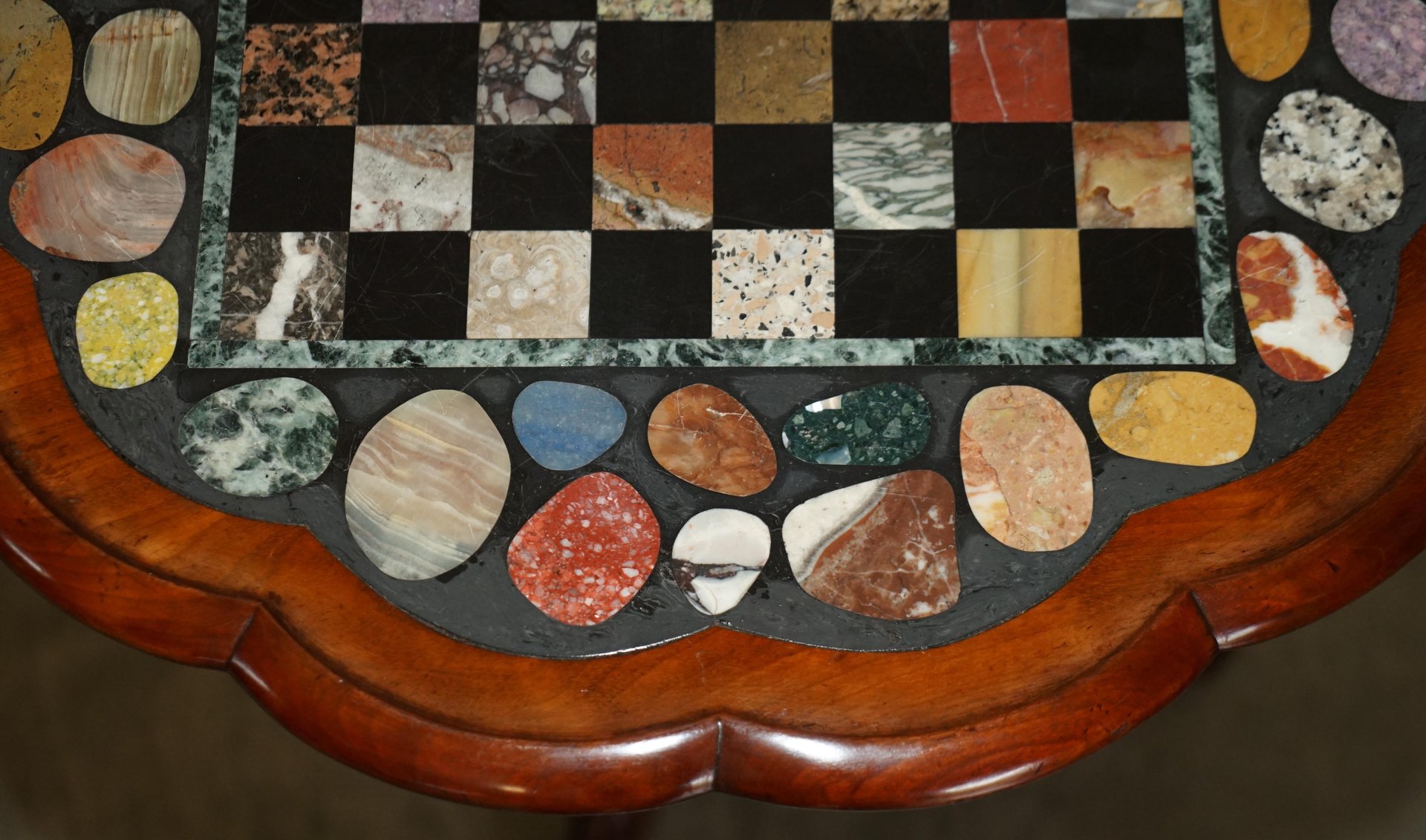 William IV Marble Chess Board Table with Pietra Dura Top, 1830s for ...