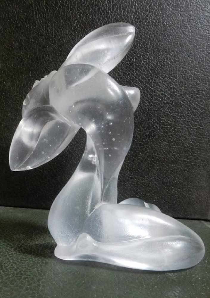 French Glass Paste Crystal Figurine for sale at Pamono