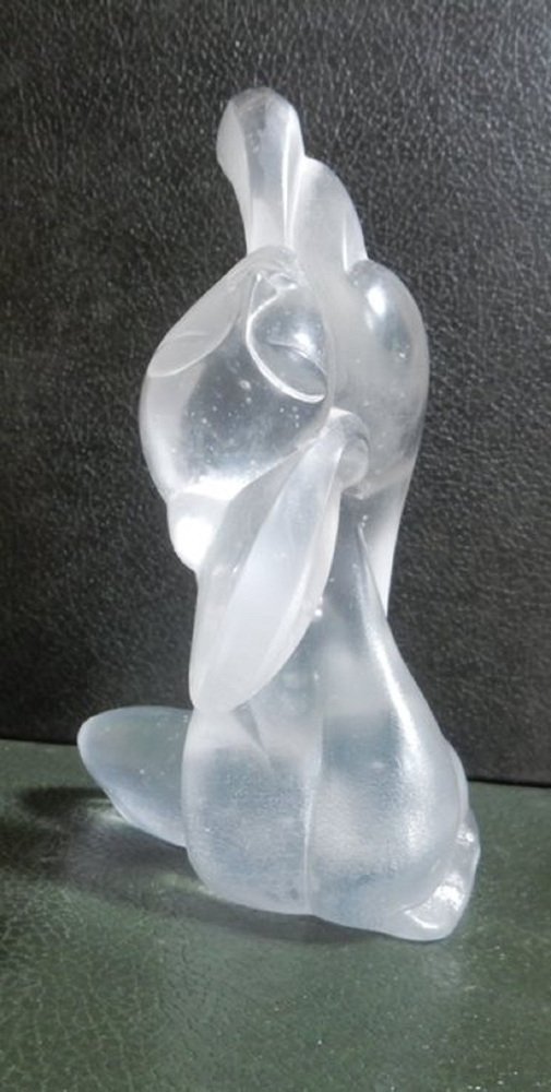 French Glass Paste Crystal Figurine for sale at Pamono